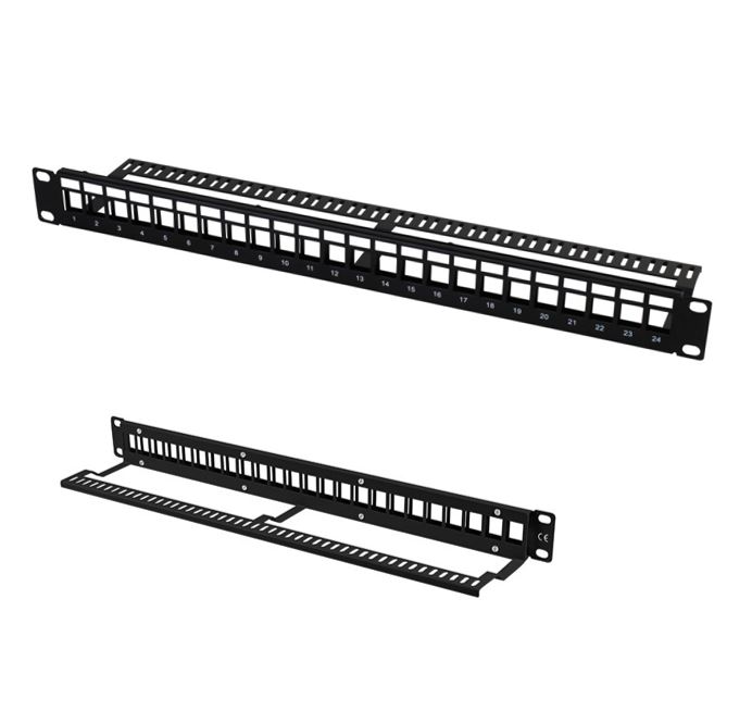 PATCH PANEL MODULAR EN BLANCO 24 PUERTOS – SIN BLINDAJE – Cabling US